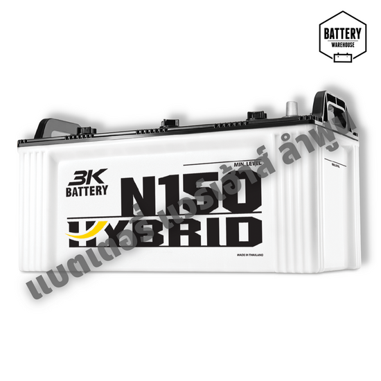 แบตเตอรี่รถยนต์ 3K Active Hybrid N150L (JIS 180G51)