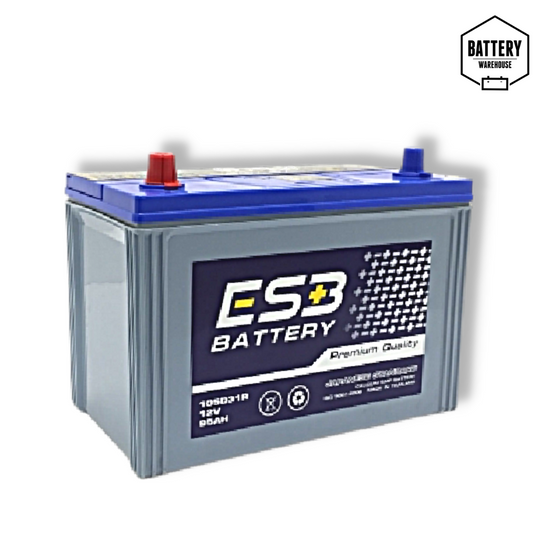 แบตเตอรี่รถยนต์ ESB MF3000 (JIS 105D31R-MF)