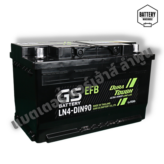 แบตเตอรี่รถยนต์ GS LN4-DIN 90 (EFB)