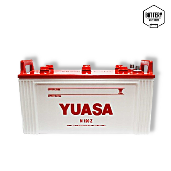 แบตเตอรี่รถยนต์ YUASA N120Z (JIS 115F51)