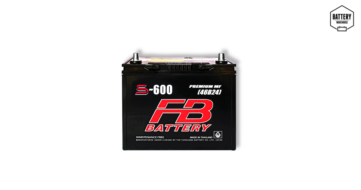 แบตเตอรี่รถยนต์ FB S-600L (JIS 46B24L-MF)