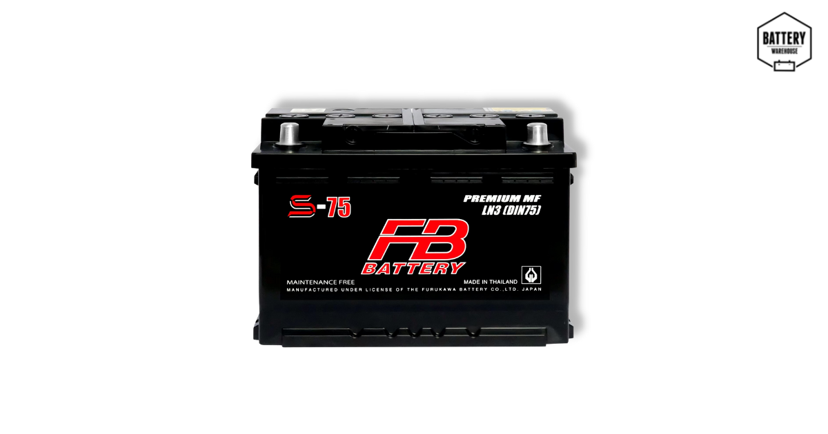 แบตเตอรี่รถยนต์ FB S-75 LN3-DIN 75 (MF)