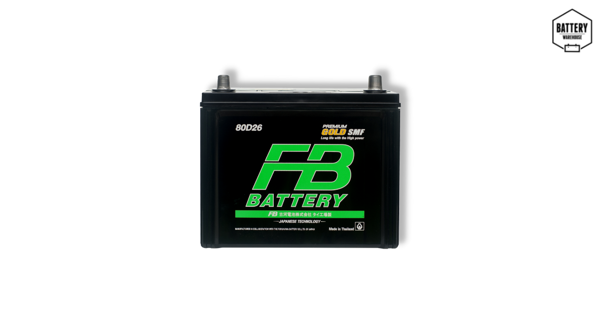 แบตเตอรี่รถยนต์ FB Premium Gold G-2600R (JIS 80D26R-SMF)