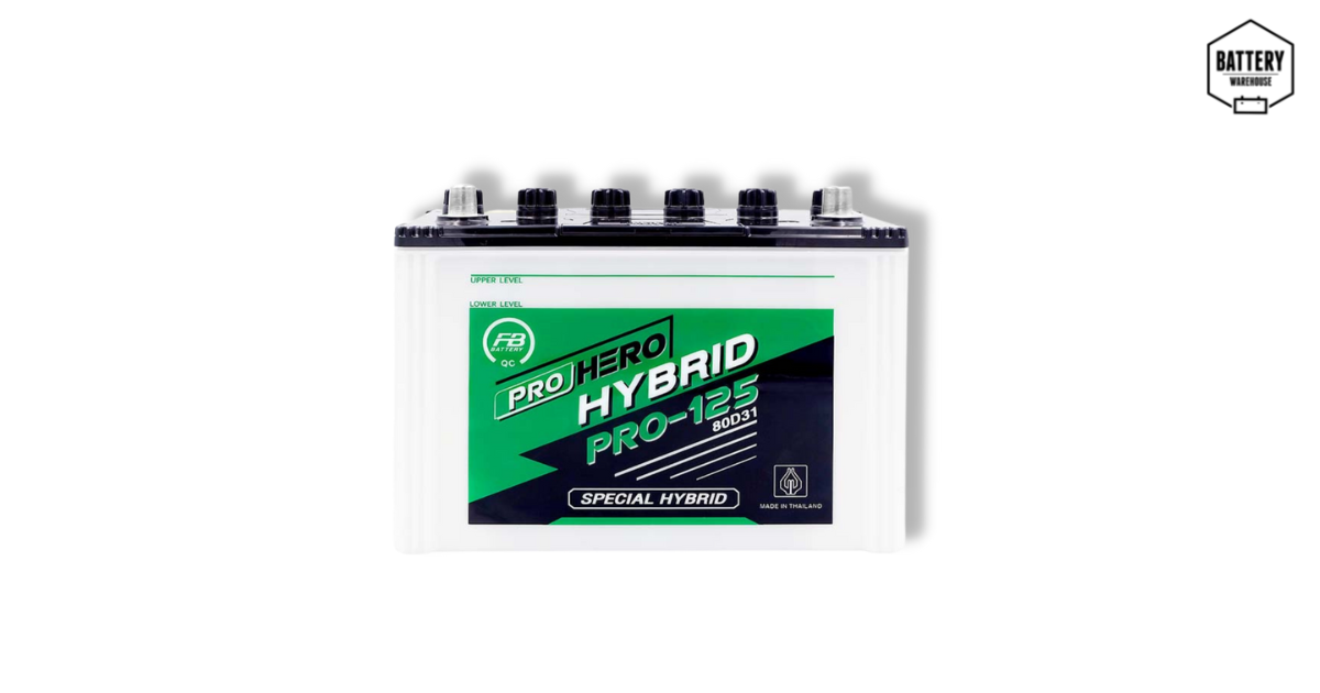 แบตเตอรี่รถยนต์ FB Prohero Hybrid Pro-125R (JIS 80D31R)
