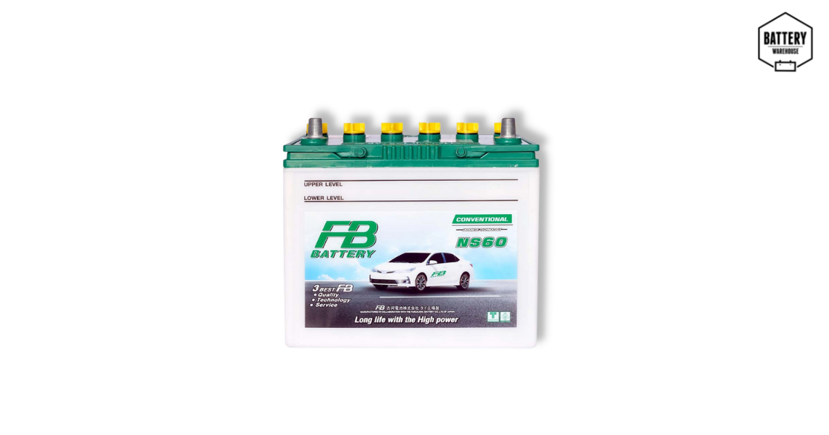 แบตเตอรี่รถยนต์ FB NS60L (JIS 46B24L)