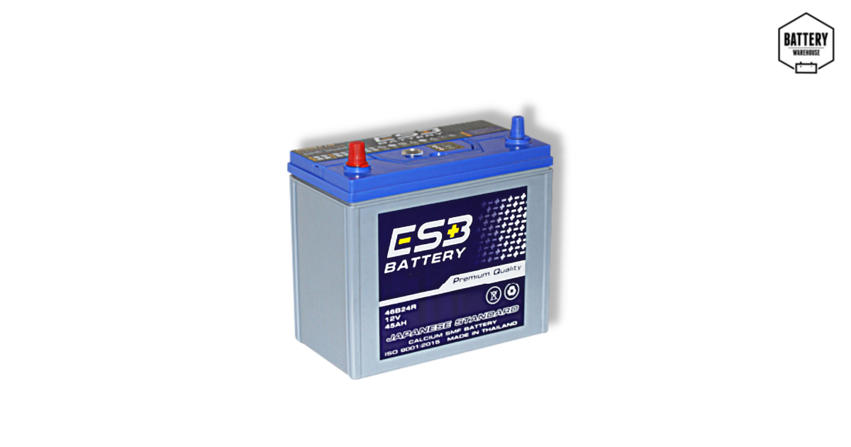 แบตเตอรี่รถยนต์ ESB MF60 (JIS 46B24R-MF)