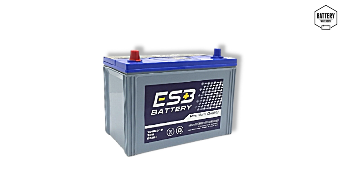 แบตเตอรี่รถยนต์ ESB MF3000 (JIS 105D31R-MF)