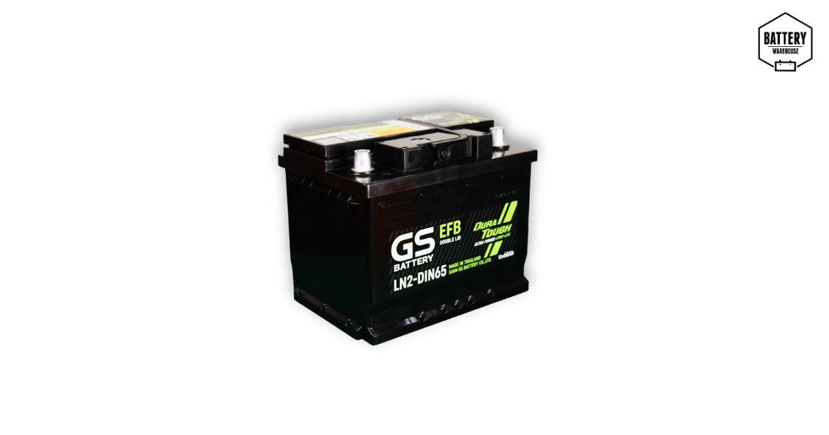 แบตเตอรี่รถยนต์ GS LN2-DIN65 DL EFB MF