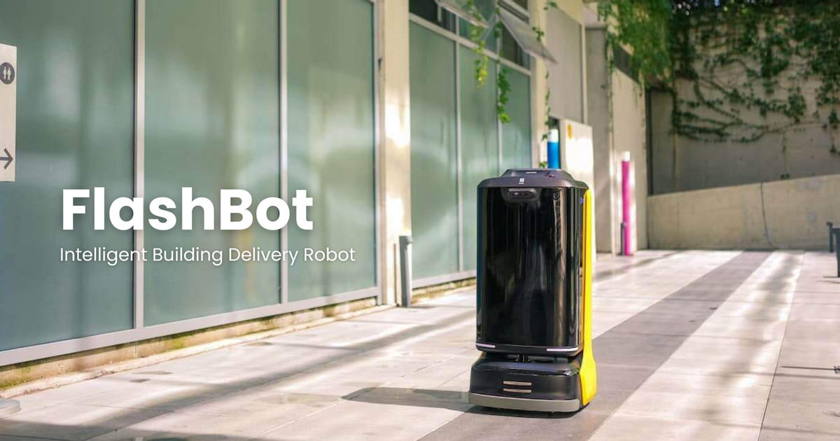 FlashBot หุ่นยนต์ส่งของในอาคาร ส่งยาโรงพยาบาล สามารถขึ้นลิฟท์ได้